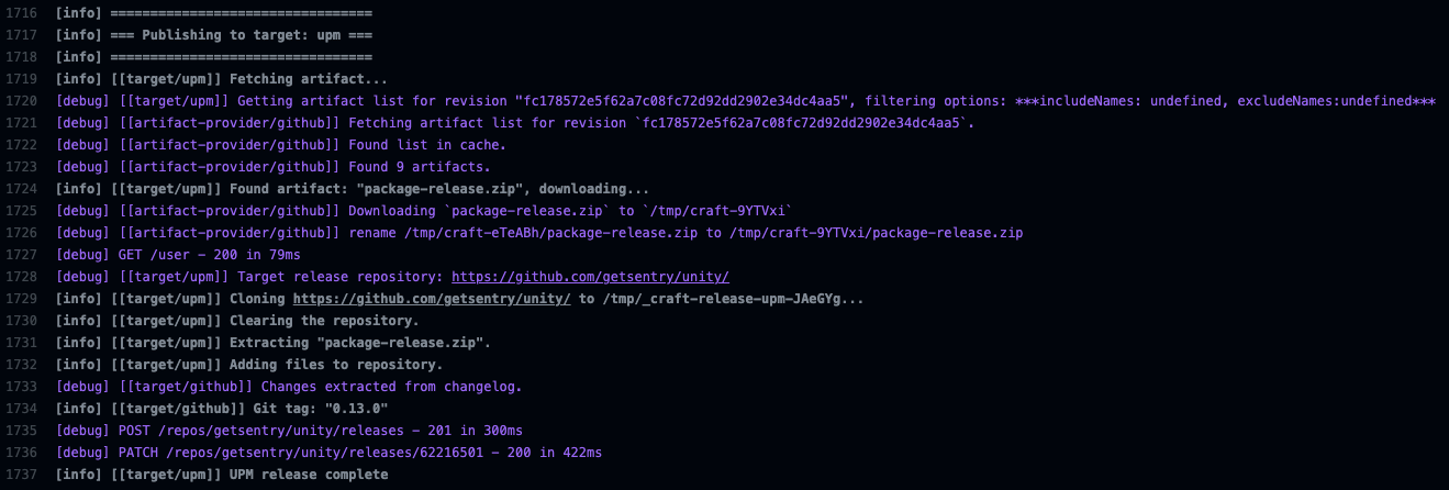 `upm` target failed · Issue #371 · getsentry/craft · GitHub