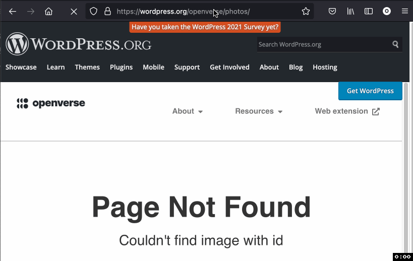 Going to `/photos/` without an id should not fetch · Issue #496 · WordPress/openverse-frontend ...