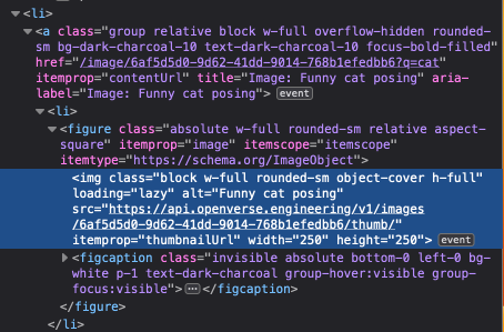 Search results contentlist has incorrect markup · Issue #2193 · WordPress/openverse · GitHub