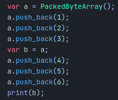 PackedByteArray passing by reference · Issue #7026 · godotengine/godot-docs · GitHub