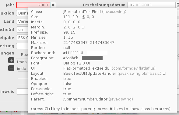 JSpinner - Left border issue · Issue #382 · JFormDesigner/FlatLaf · GitHub