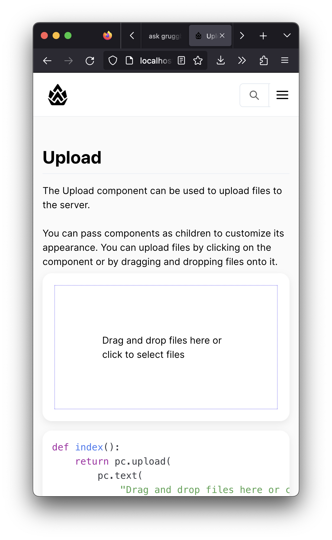 Improve search functionality on smaller screen size · Issue #52 · reflex-dev/reflex-web · GitHub