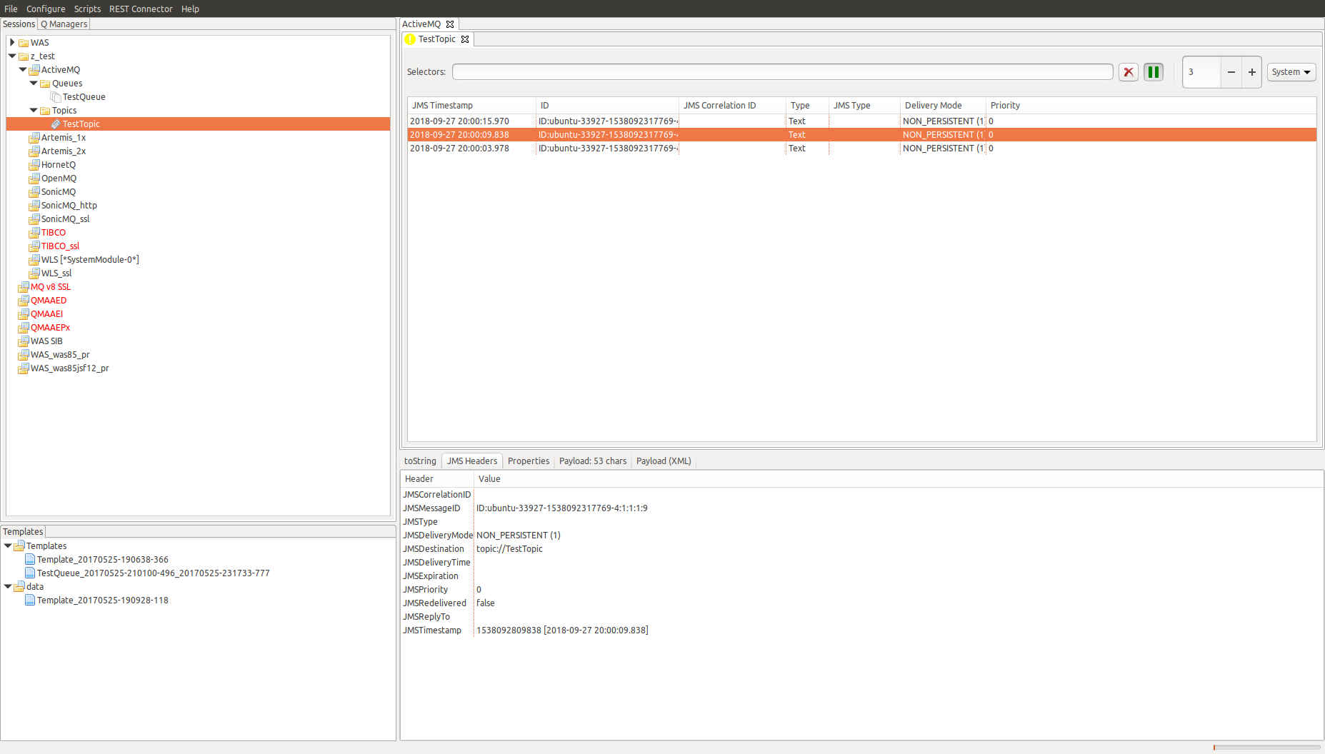 Topic subscription does not work properly, only one message is displayed in all cases · Issue ...