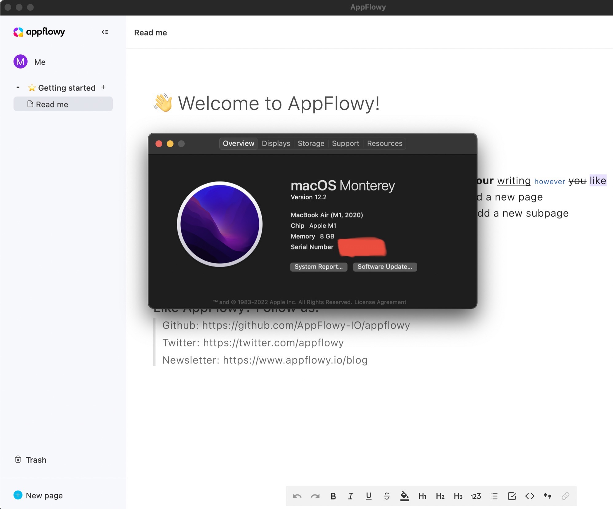 [Bug] Cannot run on Macbook M1 chip · Issue #255 · AppFlowy-IO/AppFlowy · GitHub