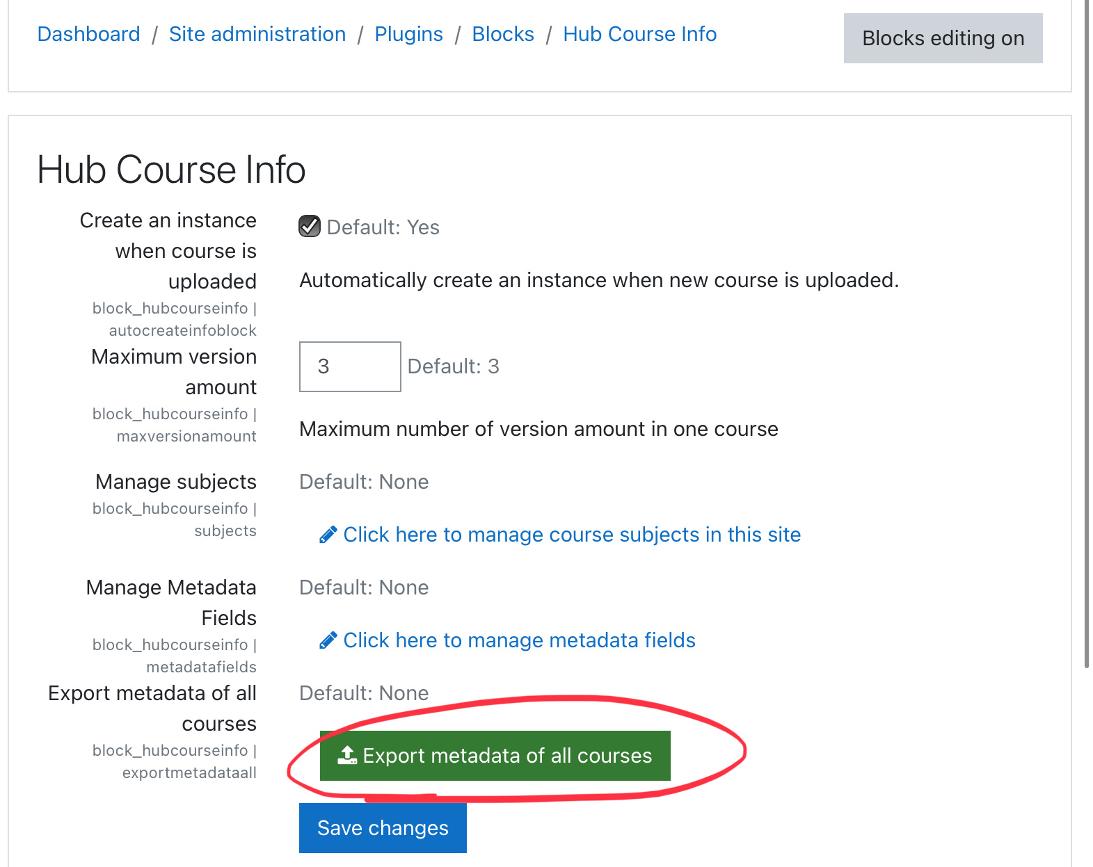 Download metadata into a CSV file · Issue #3 · ponlawat-w/moodle-block_hubcourseinfo · GitHub