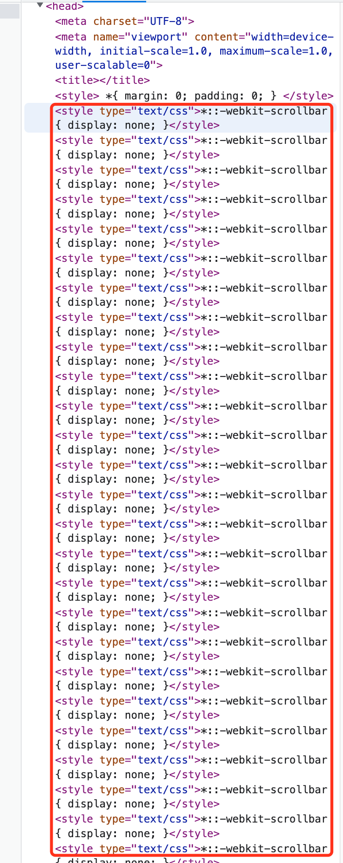 通过hippyweb Renderer将hippy组件,在react框架下进行渲染,会重复在head标签中添加重复的style标签 · Issue 2476 · Tencent