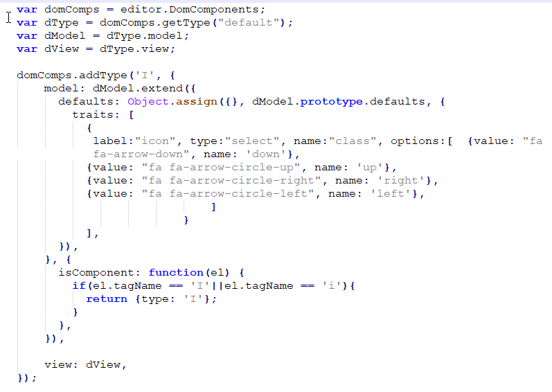 [QUESTIONS] set data-gjs-type in tag i (Why iscomponent not working) · Issue #1870 · GrapesJS ...