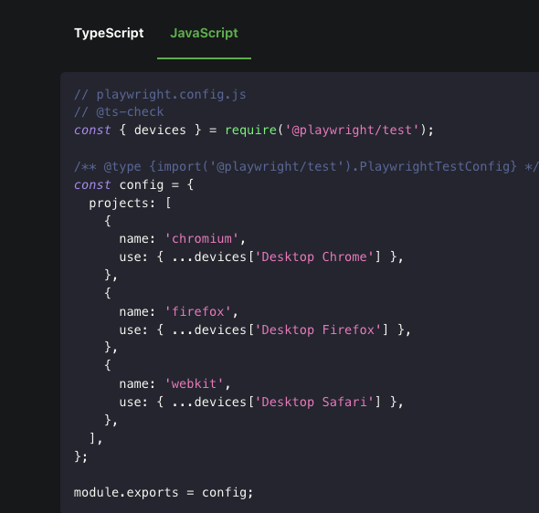 playwright.config.js implementation for non JS bindings · Issue #11280 ...
