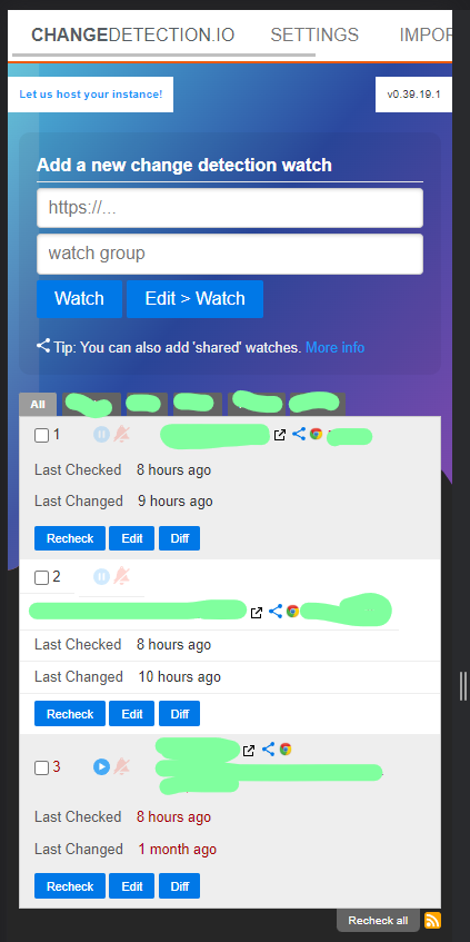 [feature] UI Enhancements · Issue #983 · dgtlmoon/changedetection.io · GitHub