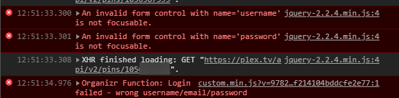 Plex oAuth Login error · Issue #1313 · causefx/Organizr · GitHub