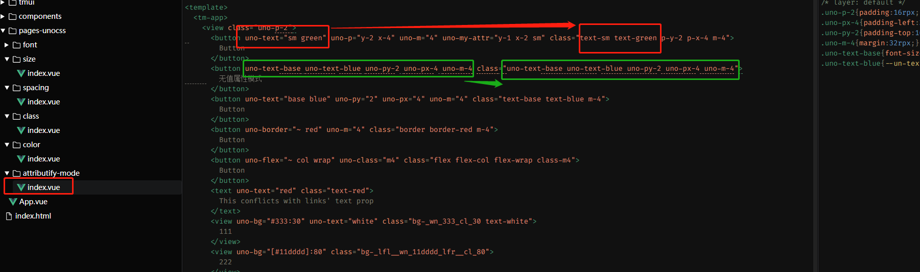 transformerAttributify 配置冲突的问题 · Issue #33 · MellowCo/unocss-preset-weapp · GitHub
