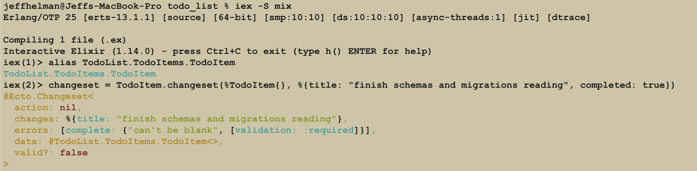 More issues with Your Turn in Schemas and Migrations · Issue #646 · DockYard-Academy/curriculum ...