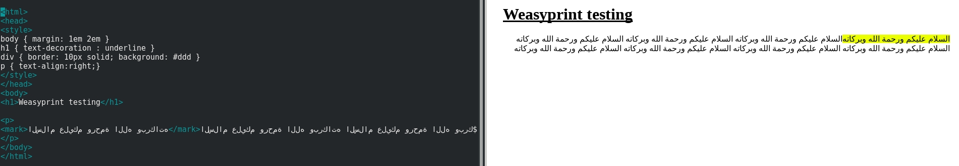 Issue with rendering tags within a tag for Arabic language · Issue #868 · Kozea/WeasyPrint · GitHub