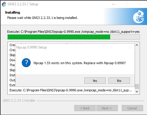 Npcap wants to install an old deprecated version.... Why? · Issue #3372 · GNS3/gns3-gui · GitHub