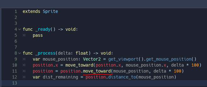 Gdscript Built In Methods That Match The Name Of A Core Function Will Be Highlighted