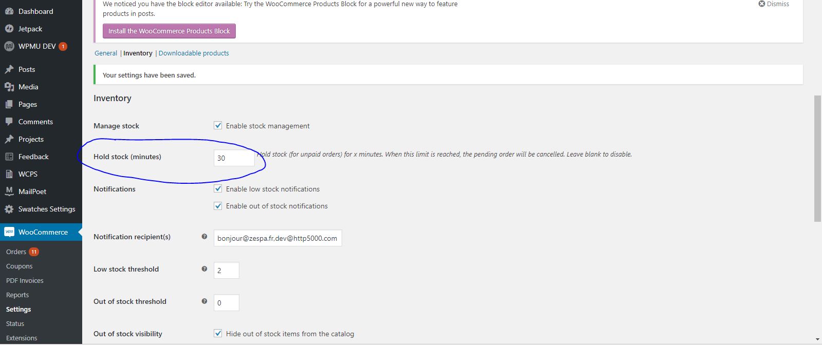 Inventory Hold Stock Feature Not Working · Issue 22206 · Woocommerce Woocommerce · Github