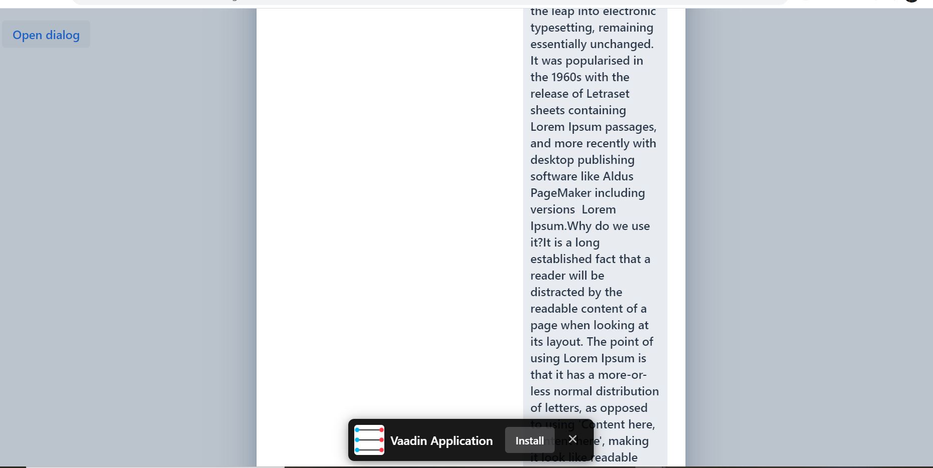 Adding a long text to a resizable dialog makes it expand too much · Issue #1140 · vaadin/flow ...