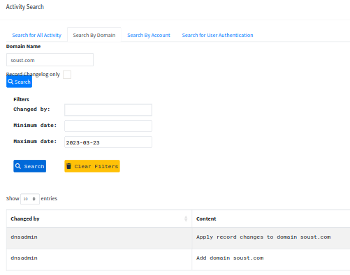 Activity search form doesn't execute - Search button not submitting ...