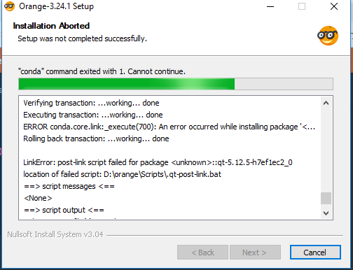 Cannot Install on Windows 10 - See Error · Issue #4485 · biolab/orange3 · GitHub