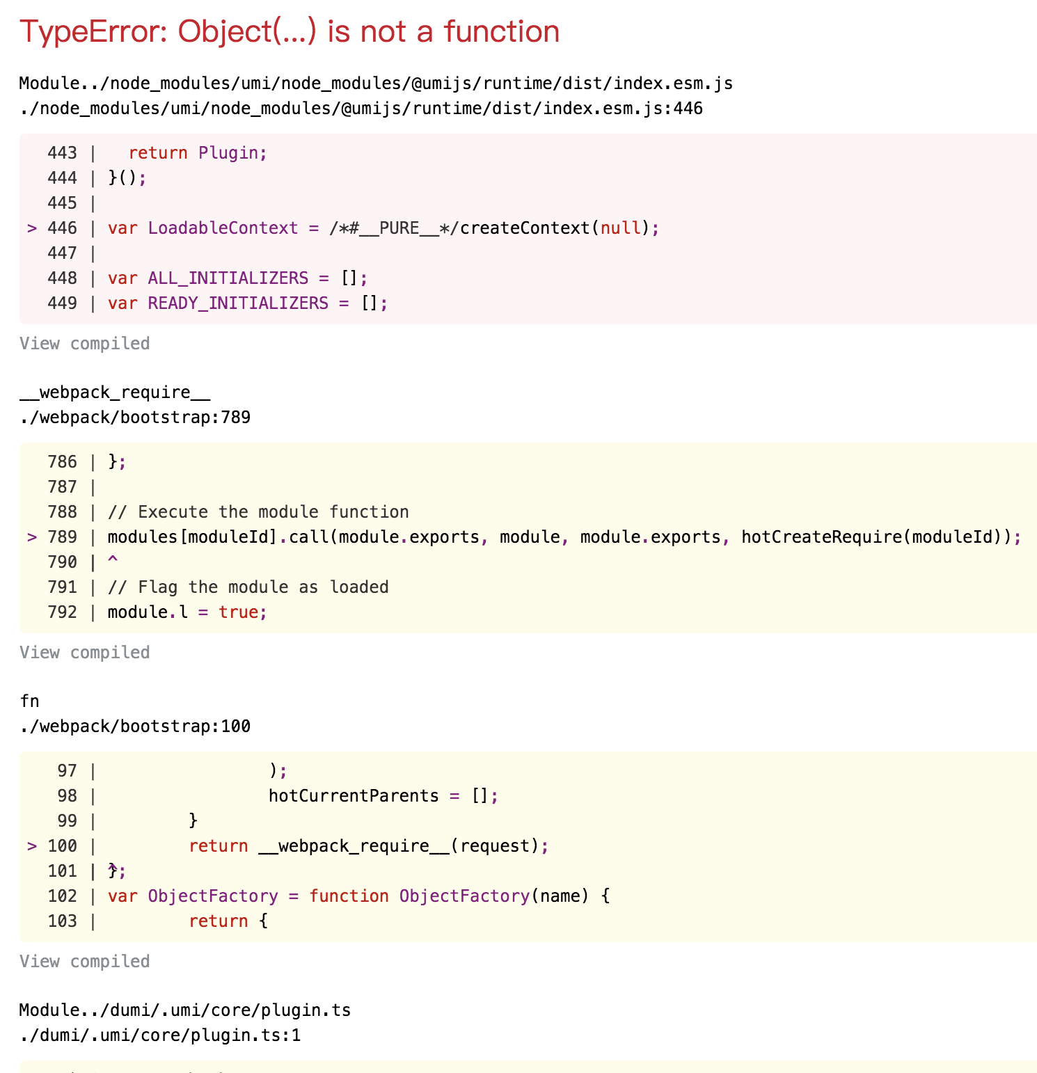 在react项目里引入dumi，按照官方配置出现如下问题 · Issue #705 · umijs/dumi · GitHub