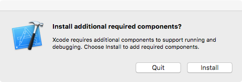 Unhelpful error message when Xcode requires additional components to ...