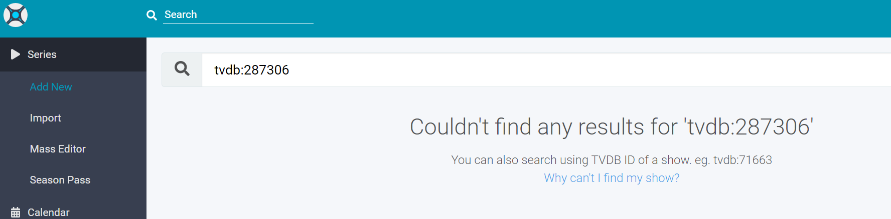 can't search tv show by tvdb id · Issue #4157 · Sonarr/Sonarr · GitHub