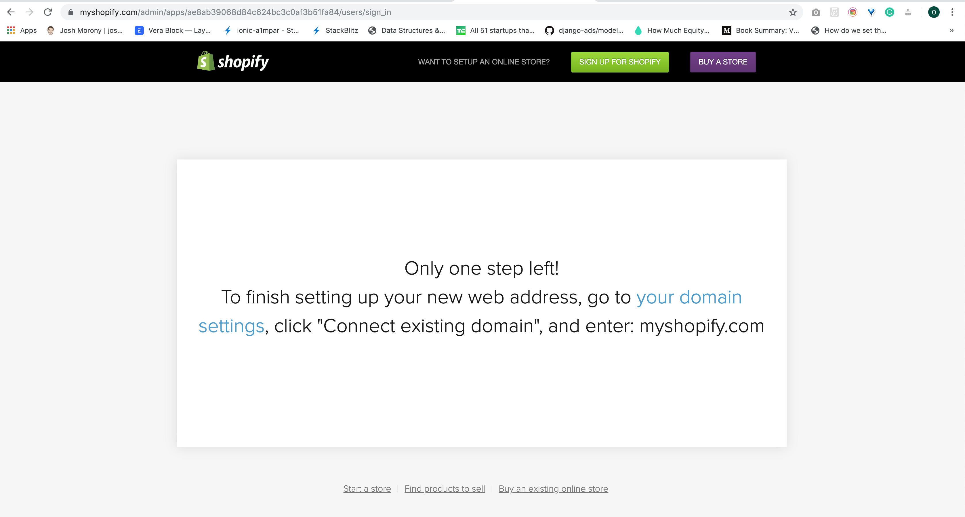 Why Do I Keep Getting This Page Immediately I Install My App With A 