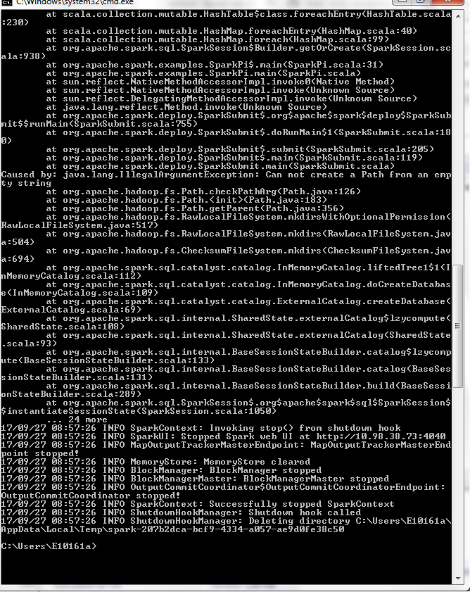 Failed while connecting to sparklyr to port (8880) · Issue #1039 · sparklyr/sparklyr · GitHub