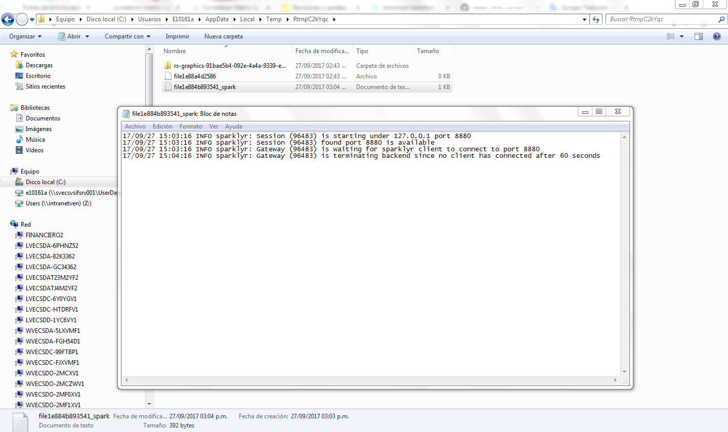 Failed while connecting to sparklyr to port (8880) · Issue #1039 · sparklyr/sparklyr · GitHub