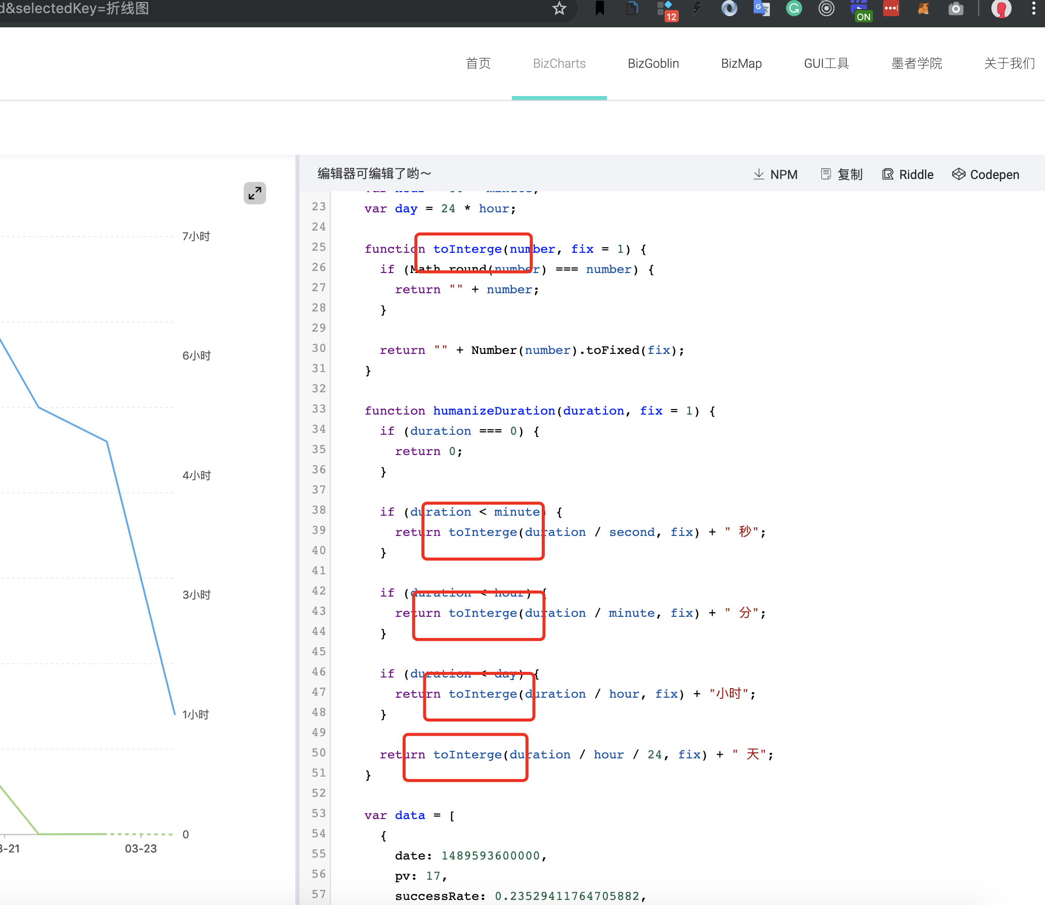 Typo in the line chart demo · Issue #898 · alibaba/BizCharts · GitHub