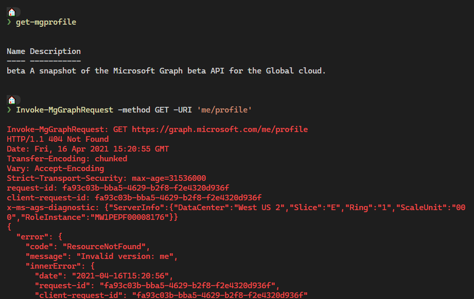 Invoke Mggraphrequest Does Not Respect Beta Profile · Issue 626 · Microsoftgraphmsgraph Sdk 