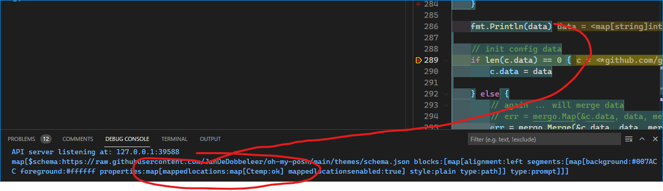 Opening deeply nested interfaces failed with "expected operand, found