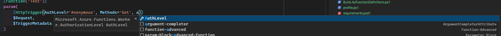 Attribute Parameters only autocomplete when a hint is supplied · Issue #1765 · PowerShell ...