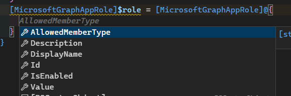 Typed Variables Should Intellisense Hashtable Properties · Issue 1852 · Powershell