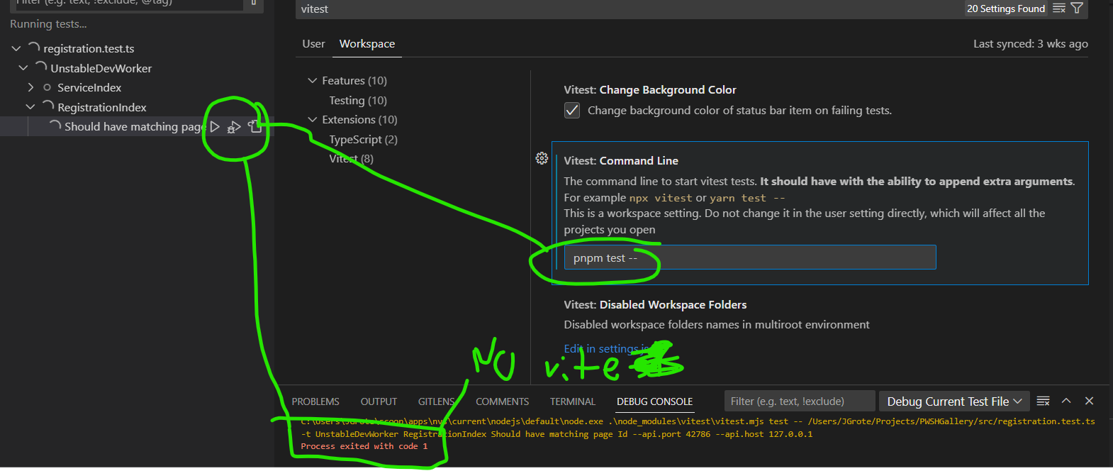 Could not start debug with pnpm project. · Issue #71 · vitest-dev ...