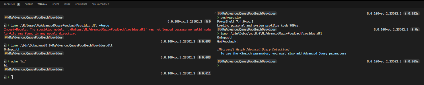7.4 FeedBack Providers do not trigger in Extension Console · Issue #4802 · PowerShell/vscode ...