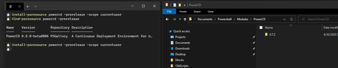 Prerelease Modules Not Installing Via Install Psresource · Issue 130 · Powershellpsresourceget 