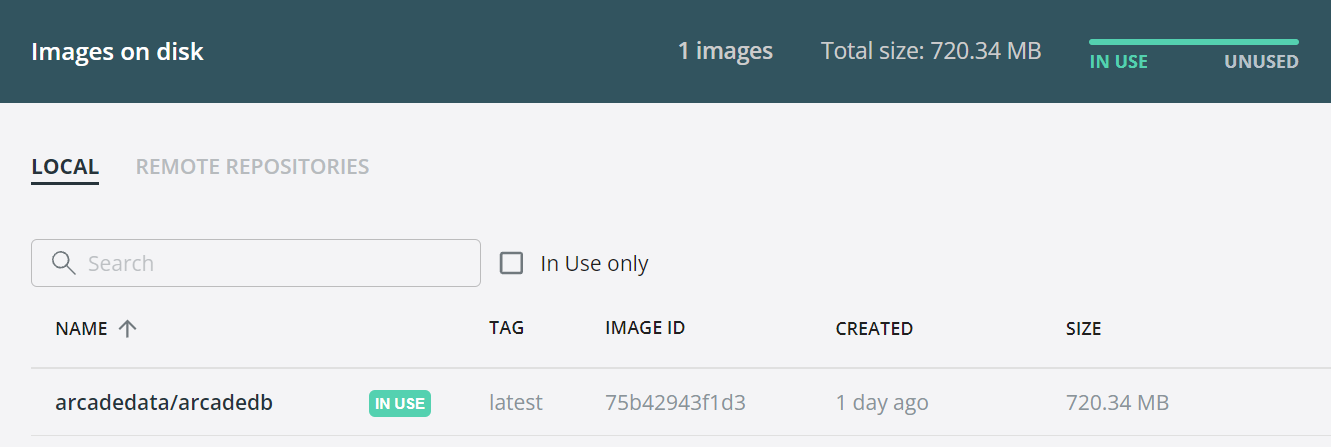 Docker demo database in 30 seconds: the action "Display first 30 records of Brewery with all ...