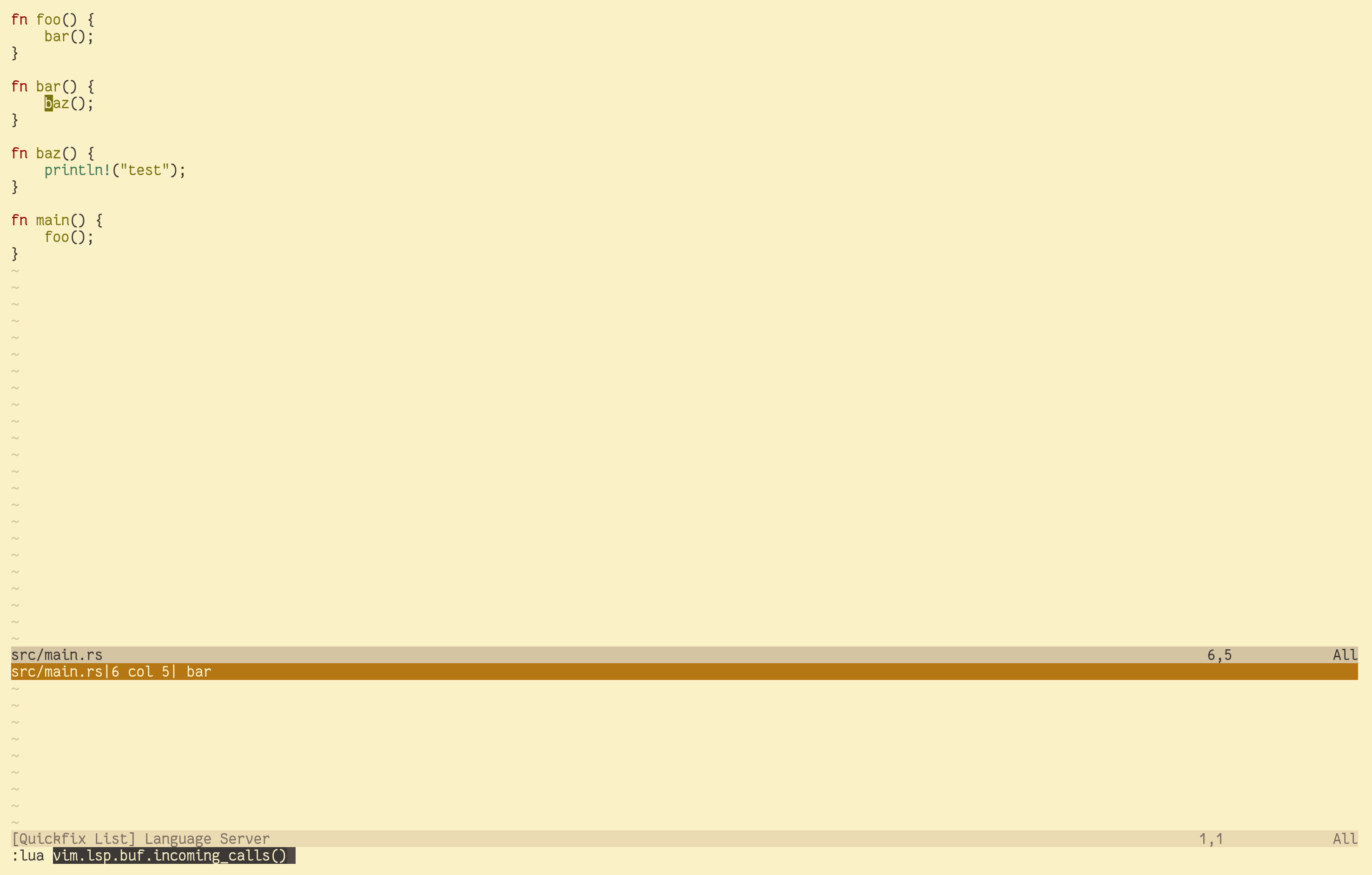 Call Hierarchy Does Not Show The Actual Hierarchy · Issue 12774 · Neovimneovim · Github