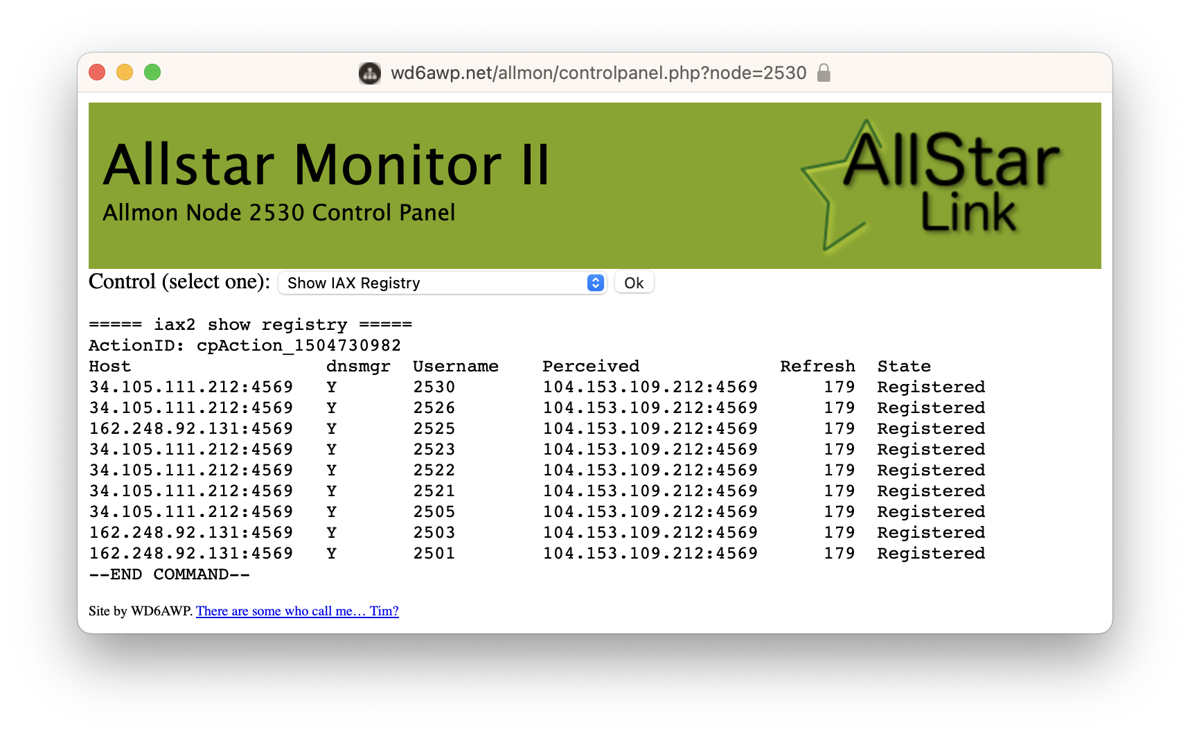 Leave Command Dialog in Response · Issue #66 · AllStarLink/Allmon3 · GitHub