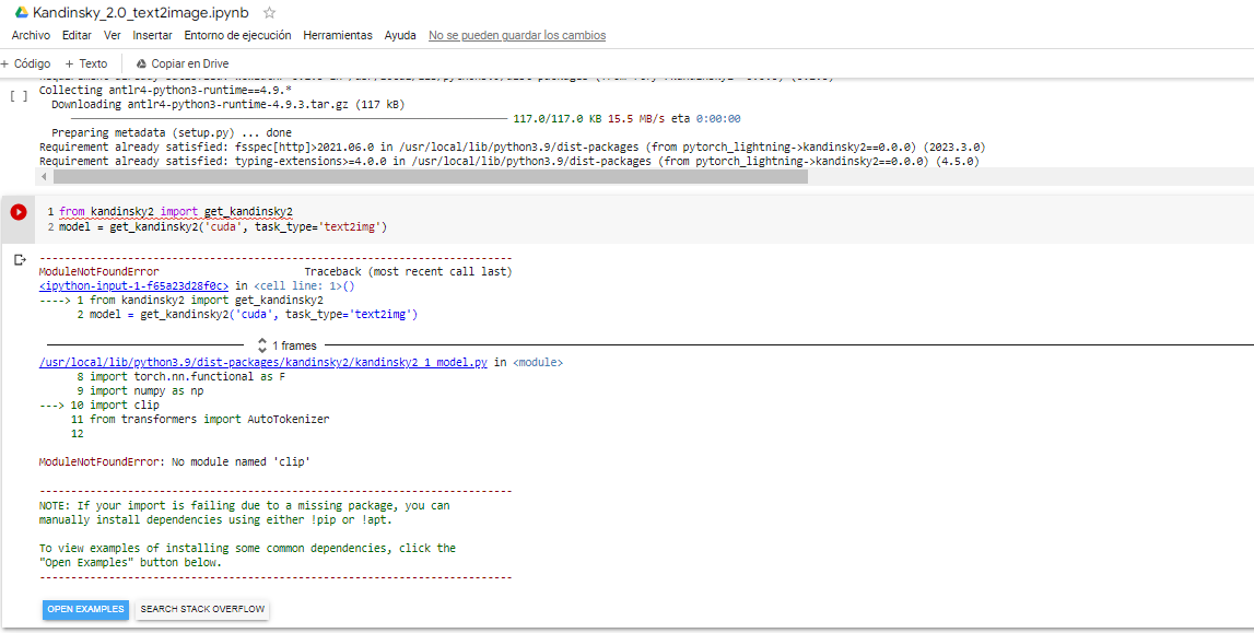 colab not work · Issue #24 · ai-forever/Kandinsky-2 · GitHub