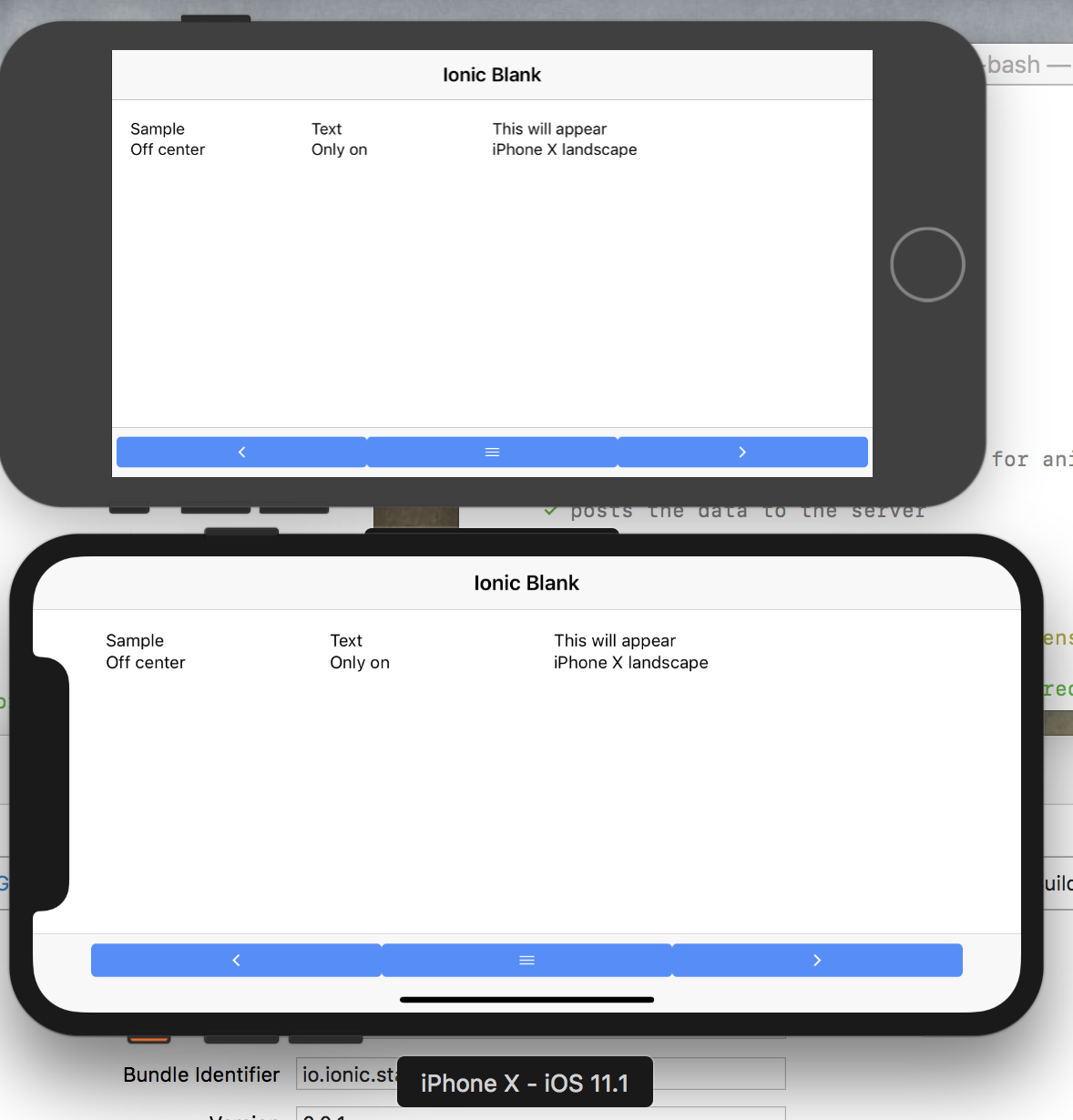 Ion Grid Text Centering Incorrect On Iphone X Landscape Mode · Issue 
