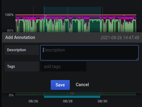 Automatically add template variable as annotation tags · Issue #24674 · grafana/grafana · GitHub