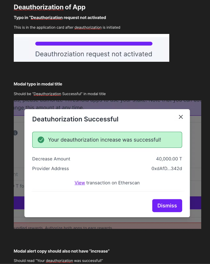 Deauthorization Copy Changes · Issue #246 · threshold-network/token-dashboard · GitHub