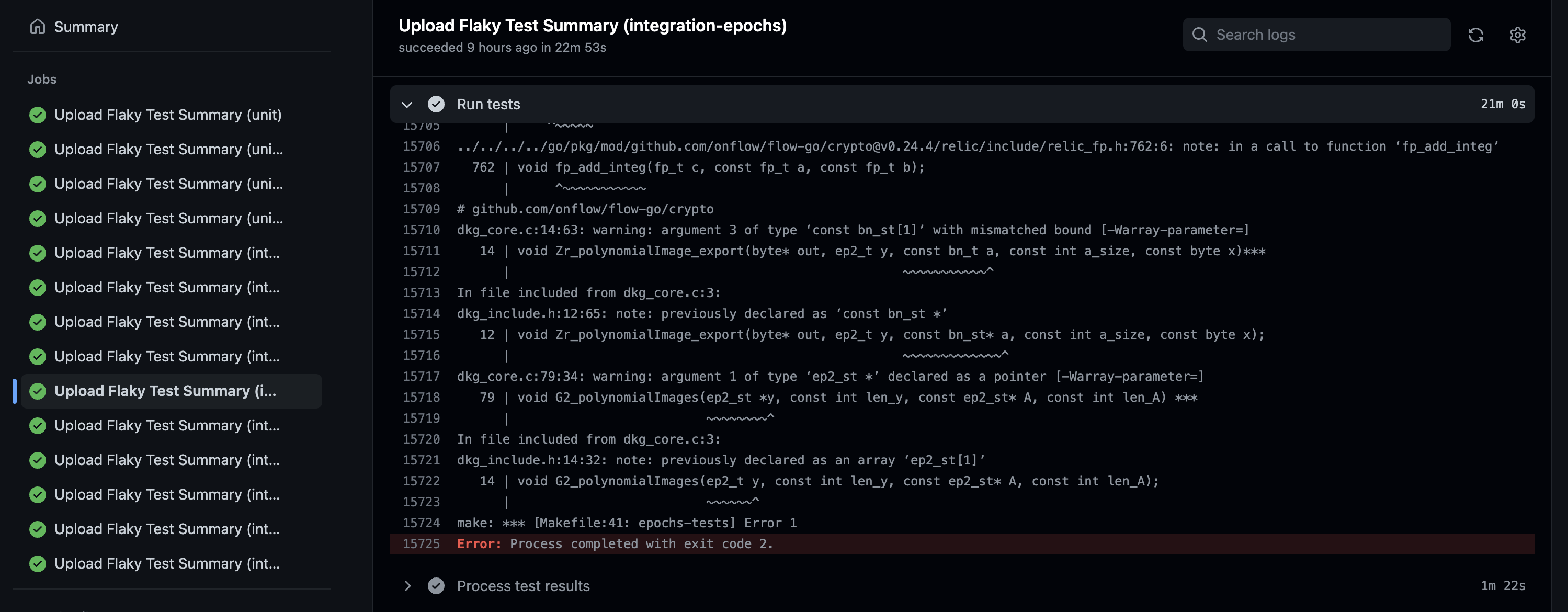 [test][bug] Flaky Test Monitor Fix `teststaticepochtransition` Epoch Integration Test Not