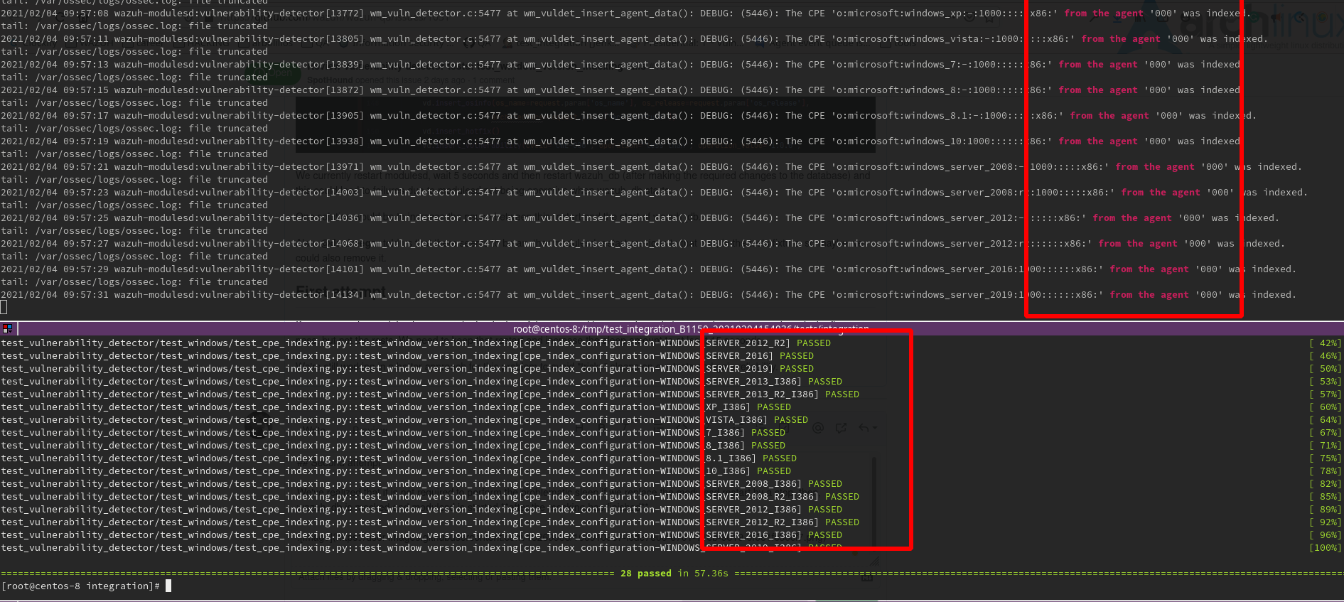 Review Vulnerability Detector Tests Testwindowversionindexing Fails · Issue 1031 · Wazuh 