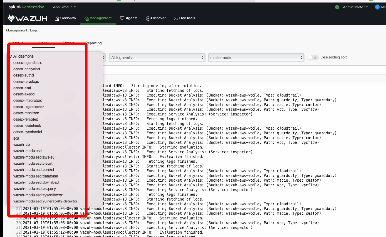 Management - status view -> changing cluster node breaks the daemon view · Issue #1009 · wazuh ...