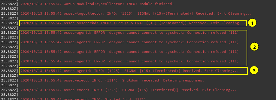 Ossec Agentd Error Dbsync Cannot Connect To Syscheck Connection