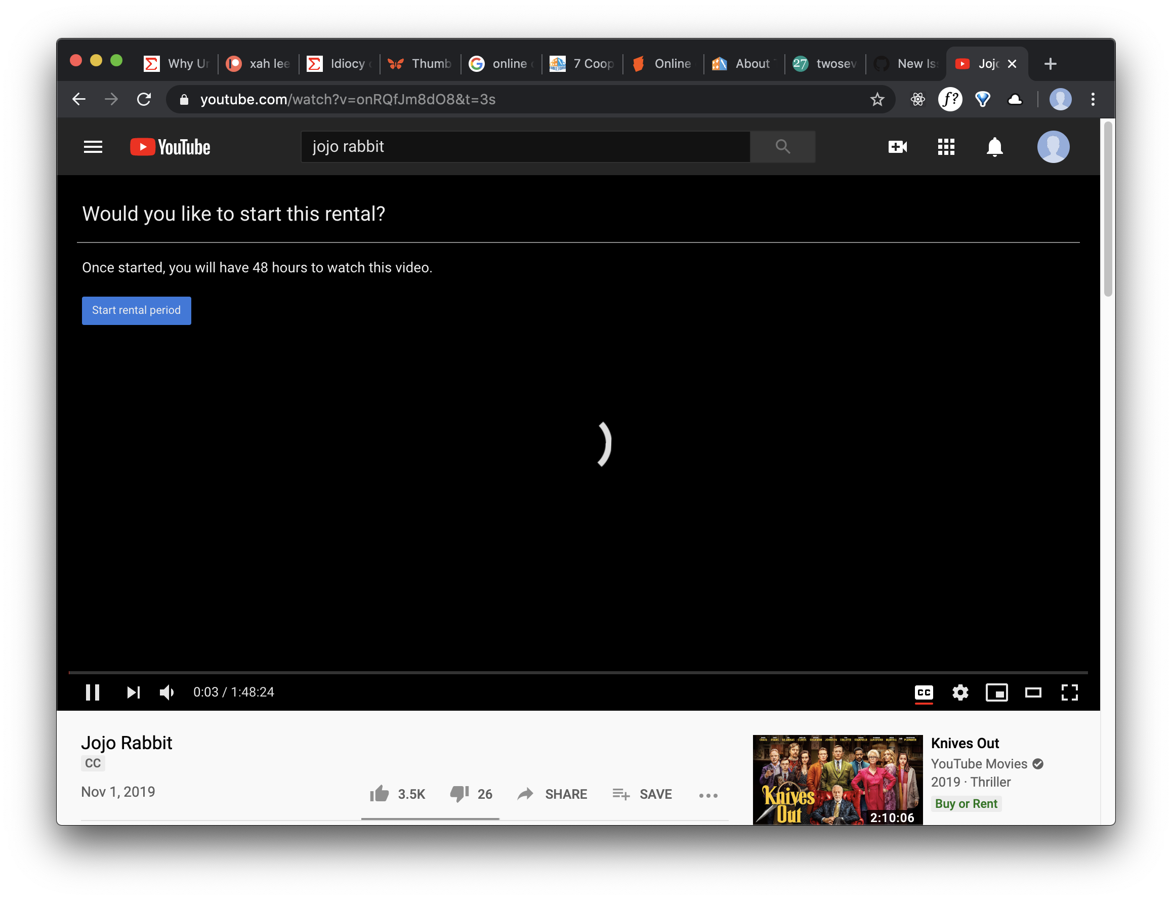 Unable to play freshly rented youtube video in plyr · Issue #1732 · sampotts/plyr · GitHub