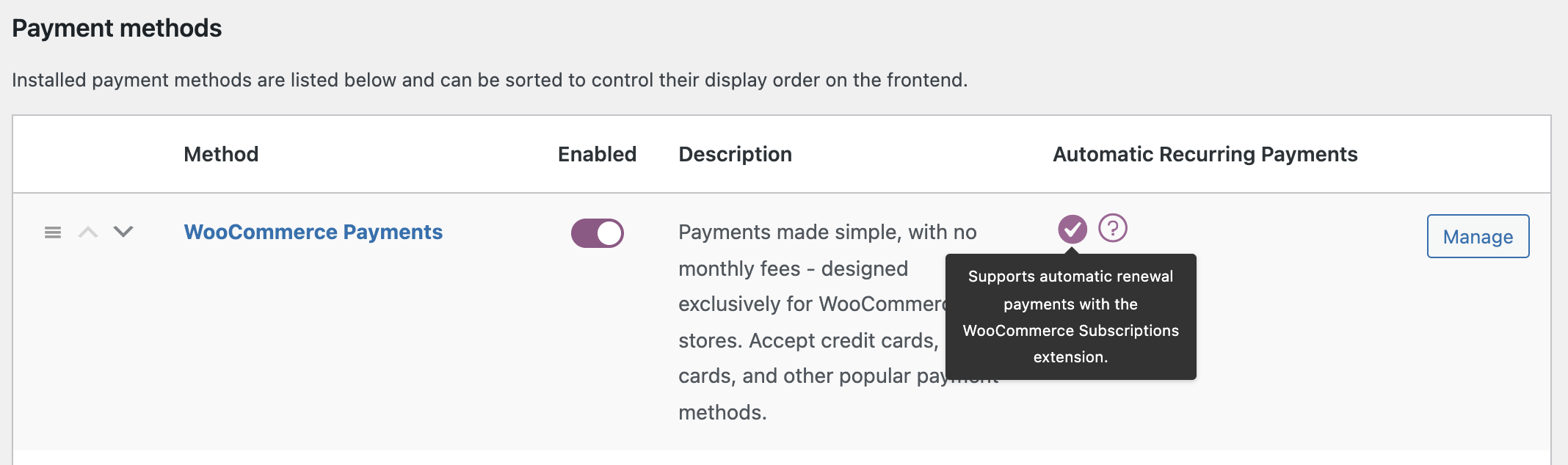 Change the "Automatic Recurring Payments" tooltip text · Issue #3234 · Automattic/woocommerce ...